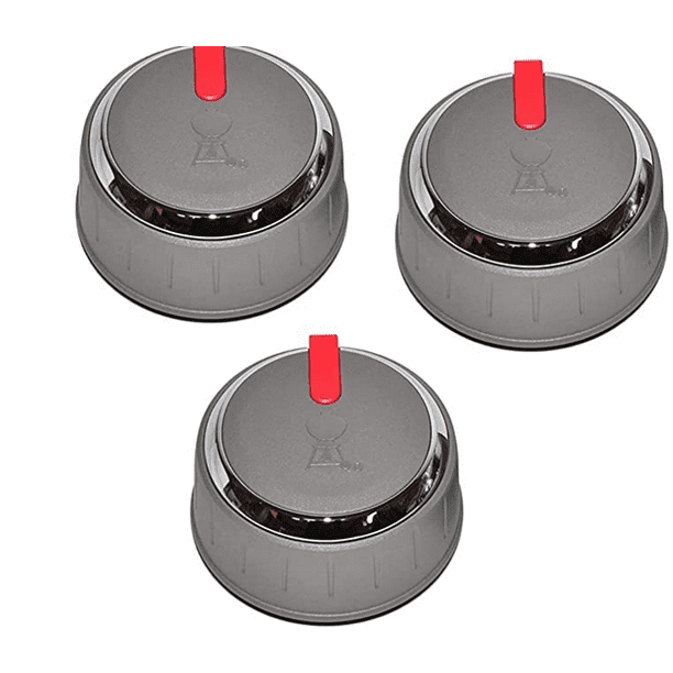 Weber 66047 3 Piece Knob Kit for 2019 and Newer Genesis II E/ES 310/610 ...