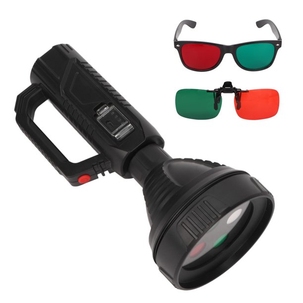 Red Green Glasses Torch,4 Dot Test Light Penlight Ophthalmic Tester Dot ...
