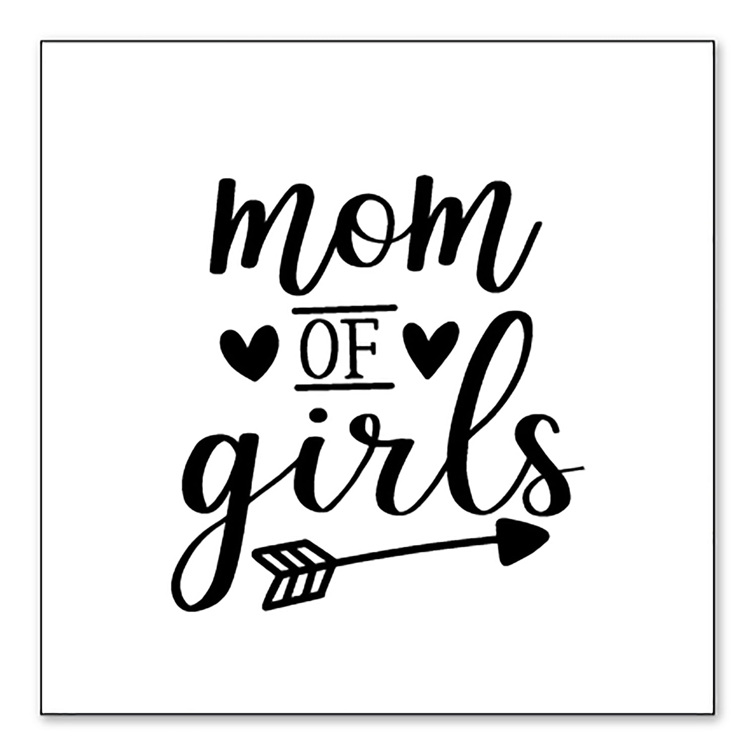 DistinctInk Custom Bumper Sticker - 10" x 10" Decorative Decal - White ...