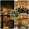 JESLED Lighting 27ft LED Outdoor String Lights, Waterproof Patio Lights ...