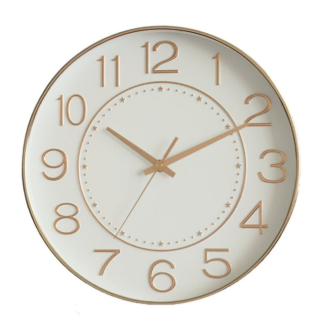 Modern silent wall clock for office, school and classroom decoration ...