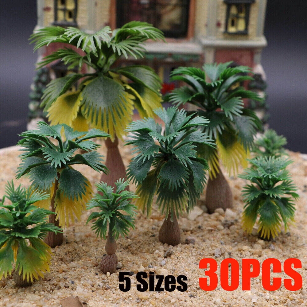 Set of 30 Layout Model Train Palm Trees Tropical Forest Landscape Scale ...