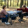 EVER ADVANCED Lightweight Foldable Portable Tailgating Table with ...
