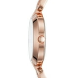 Fossil Kerrigan Women's Wrist Watch, Three-Hand Rose Gold-Tone ...