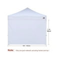 Instant Canopy 10'x10' (Sidewall Only, White) - Privacy & Shade for Pop ...