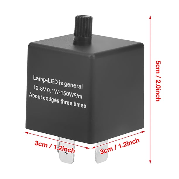 Relé De Flasher LED, Relé De Flasher Ajustable De 3pin CF13 KT Para Luz ...