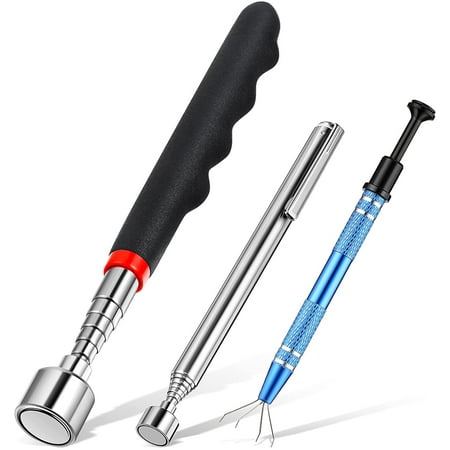 3 Pieces Magnetic Telescoping PickHTAIGUO Up Tool with Prong Pickup ...