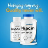 Nutricost Niacin 500mg Vitamin B3, 240 Capsules - Non-GMO, Gluten Free Supplement - Walmart.com