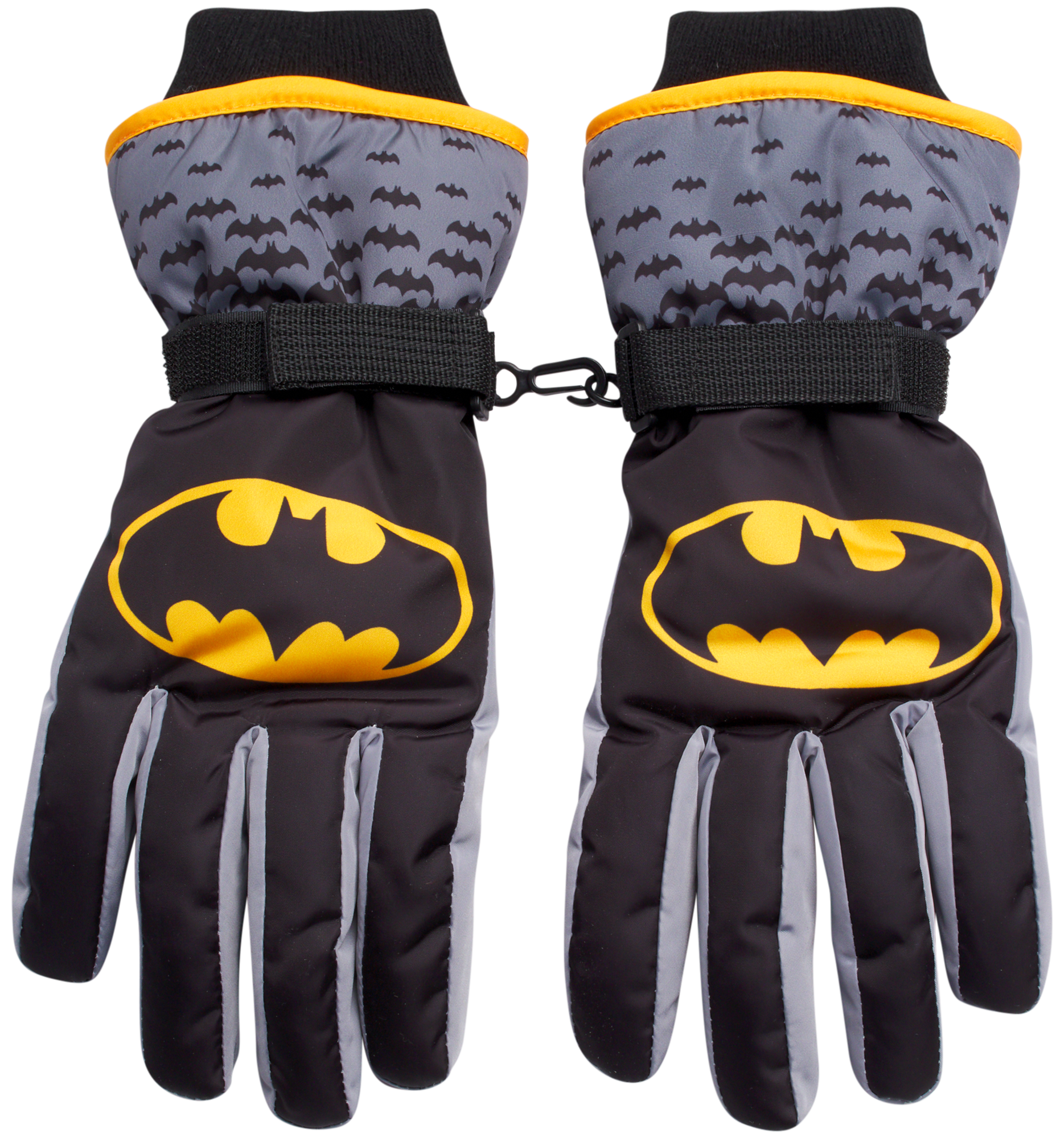 WARNER BROS Boys Batman Ski Gloves Superhero Logo Winter Ski Gloves WARNER BROS Boys Batman Ski Gloves Superhero Logo Winter Ski Gloves