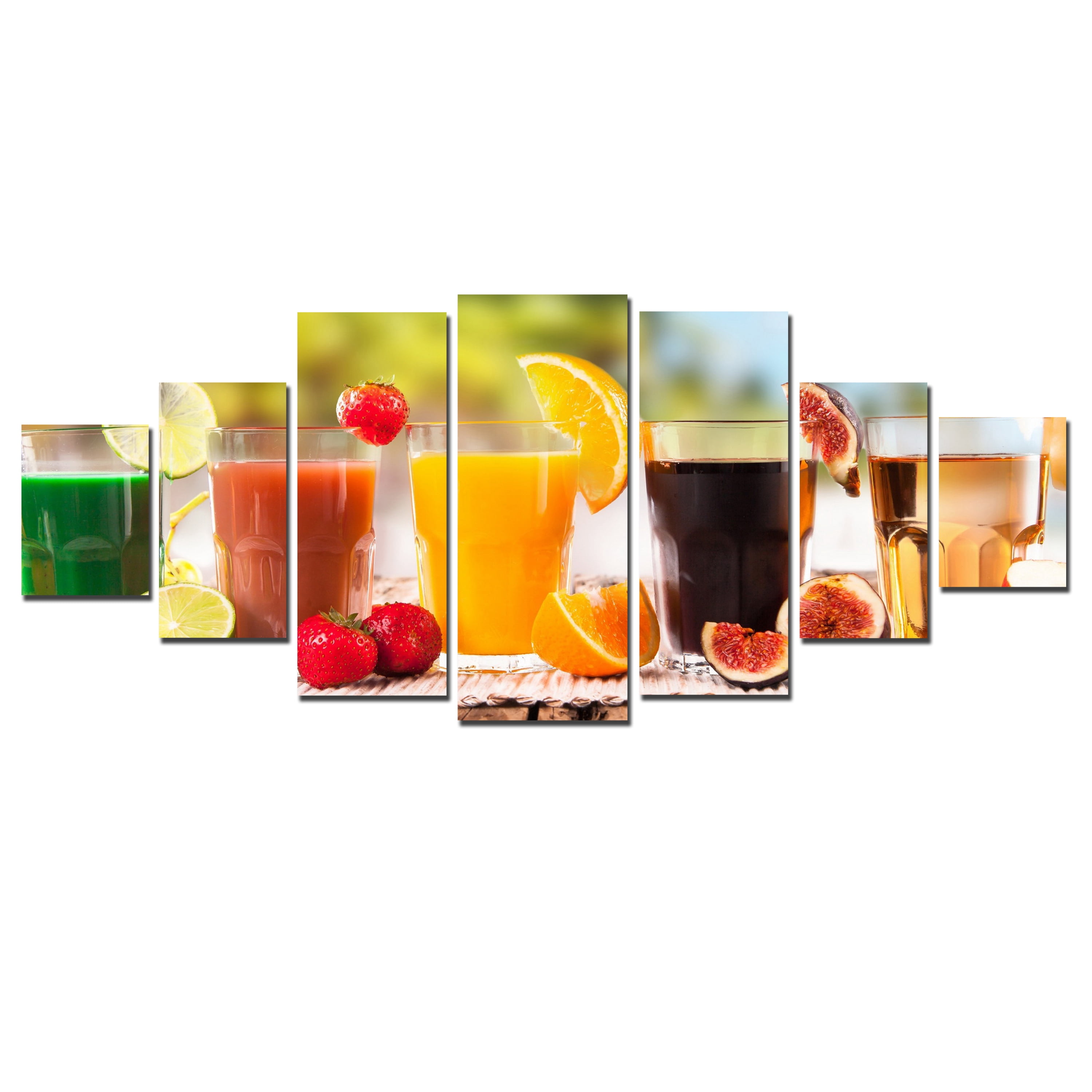 Startonight Huge Canvas Wall Art Healthy Drinks, Fresh Juice Mix Fruit ...