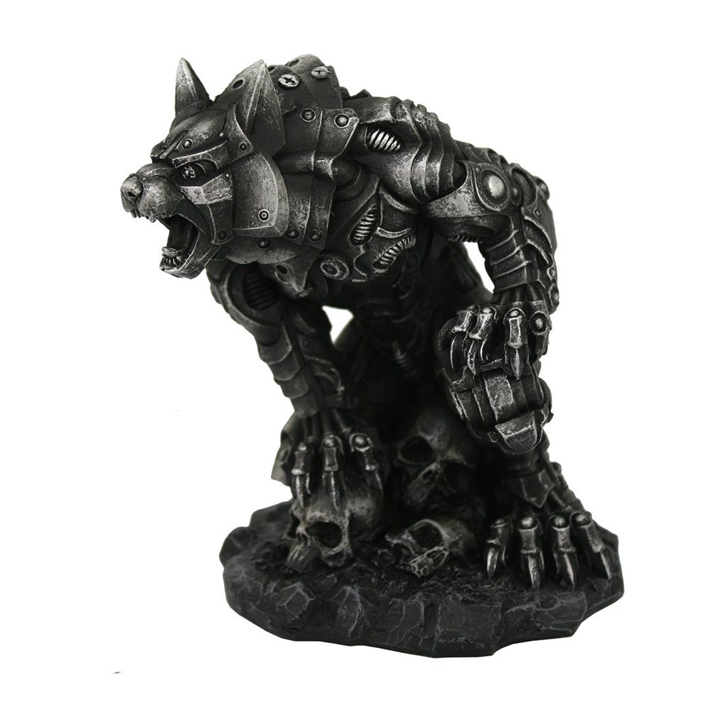 Futuristic Mechanical Steampunk Werewolf Monster Collectible Figurine 4 ...