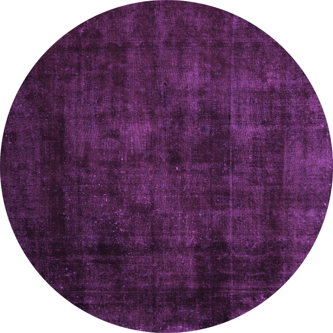 Ahgly Company Indoor Round Persian Purple Traditional Area Rugs, 4 ...