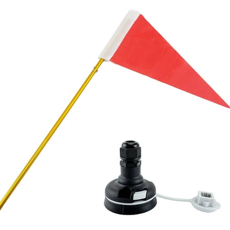 relayinert Foldable Lightweight Kayak Safety Flag Flags Pole Universal ...