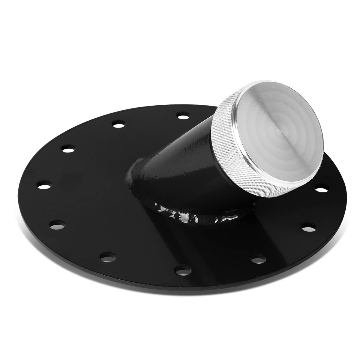 DNA Motoring ALU-FT-C-T1-BK Fuel Cell Gas Tank 45 Degree 1.5" Remote ...