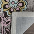 SAFAVIEH Allure Violet Floral Wool Area Rug, Grey/Multi, 5' x 8 ...