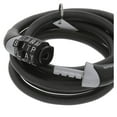 WordLock 8mm x 4ft Braided Steel Cable Bike Lock Black with Combination ...