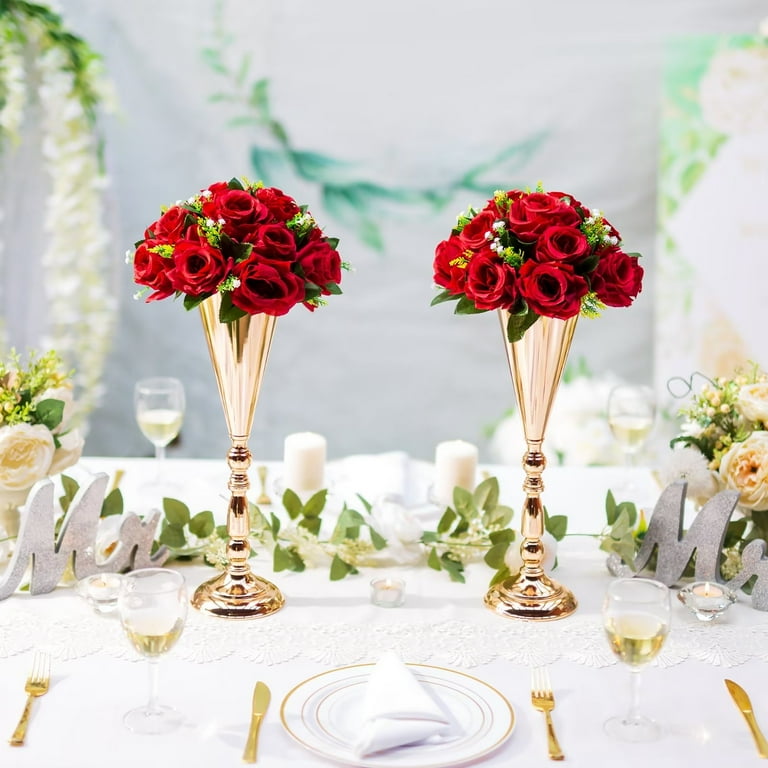 Red Roses Centerpieces For Wedding Receptions