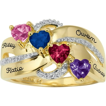 Keepsake Personalized Family Jewelry Honor Ring available in Sterling ...