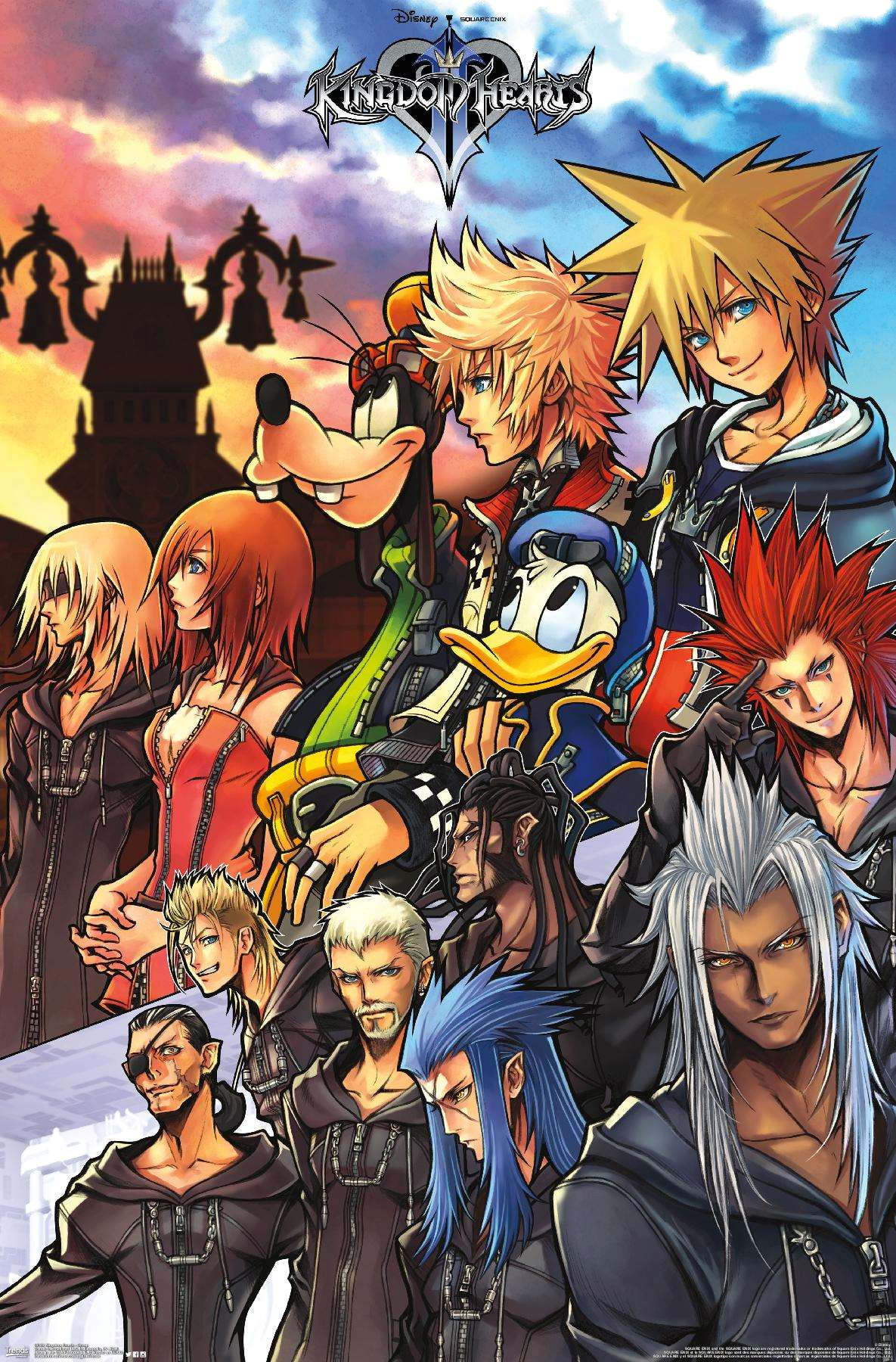 Disney Kingdom Hearts - Group Wall Poster, 14.725" x 22.375" - Walmart.com