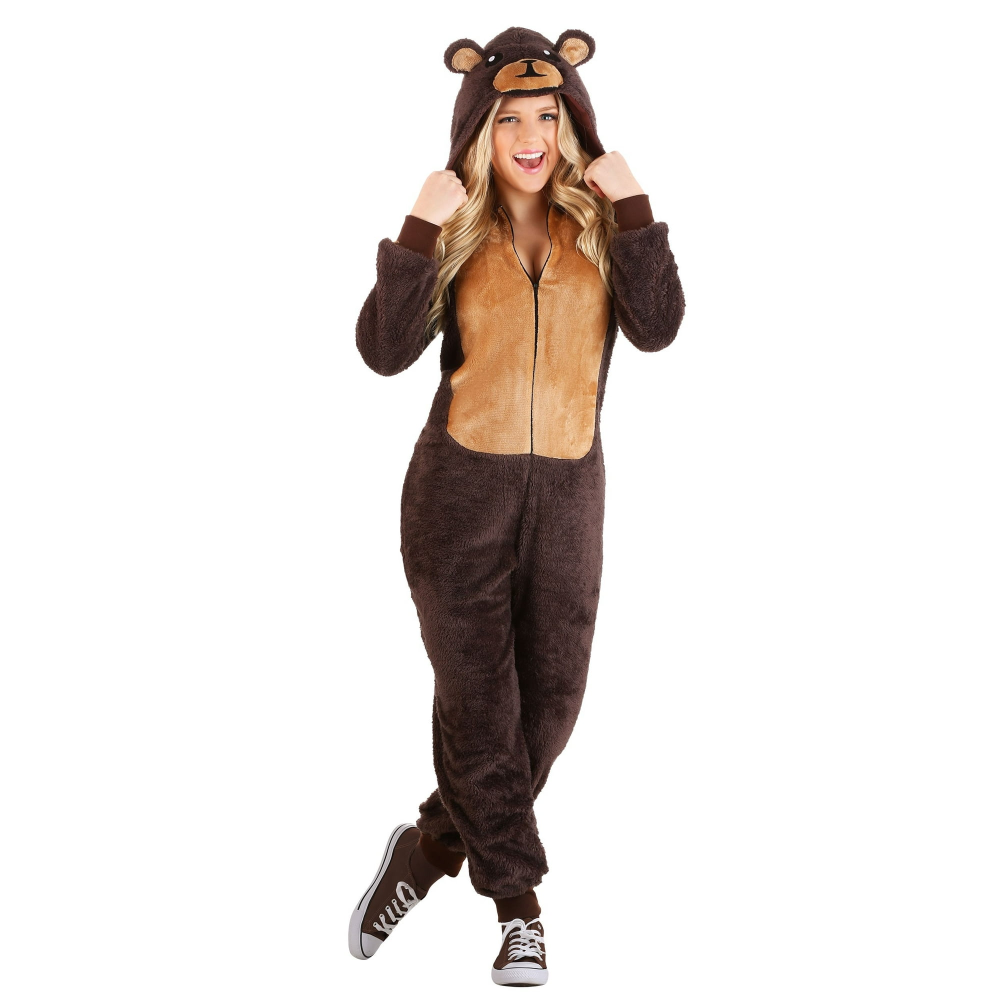 Click here for Fun Costumes Brown Bear Adult Jumpsuit Costume M prices