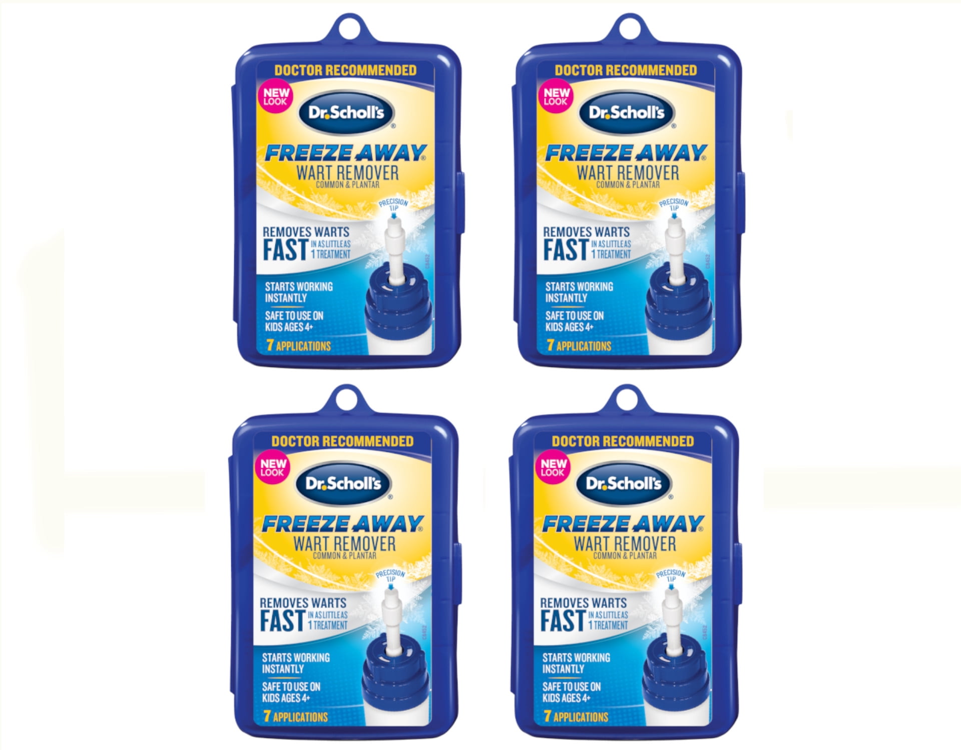 4 Pack - Dr. Scholl's Freeze Away Wart Remover 7 Each - Walmart.com
