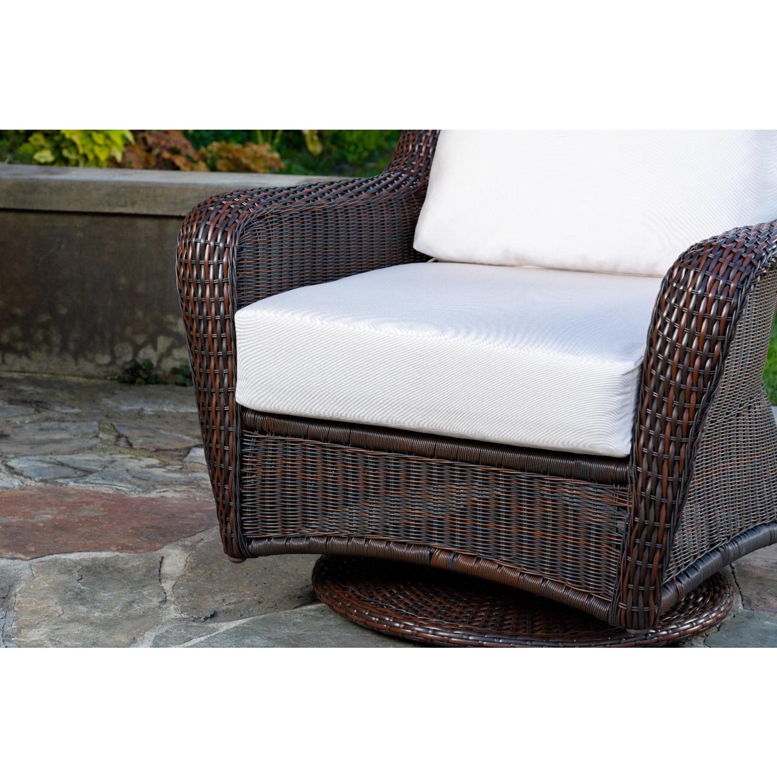 Tortuga Outdoor Sea Pines Swivel Rocking Dining Chair - Mojave - Canvas ...