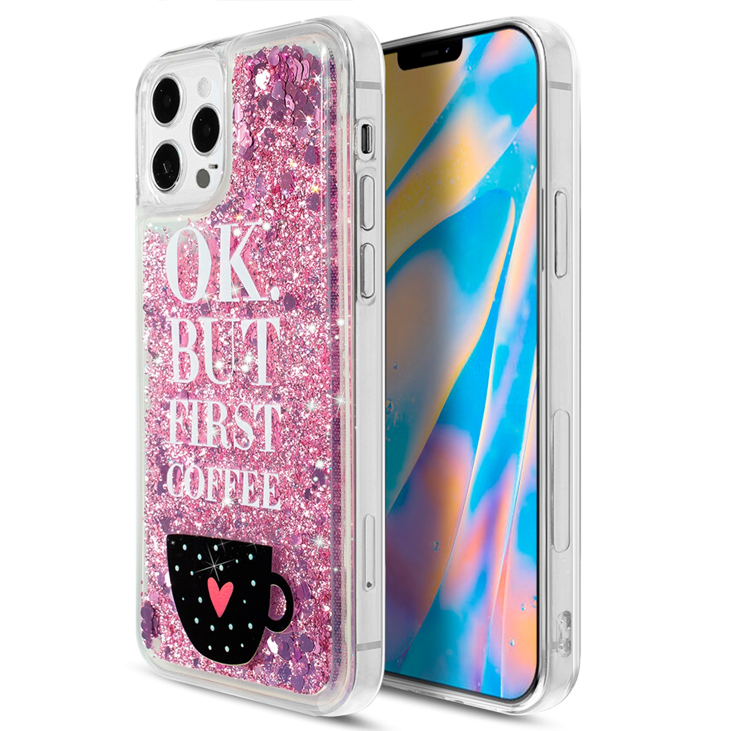 Waterfall Liquid Sparkling Quicksand Tpu Case For Iphone 13 Pro Max (6. ...