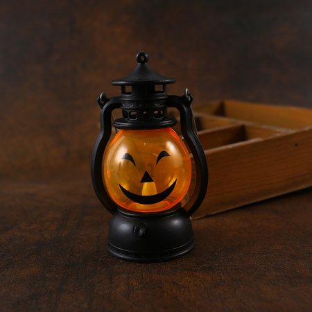 EastVita Halloween LED Pumpkin Lamp Flameless Smokeless Portable Retro ...