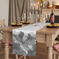 Abstract Pine Trees Burlap Cotton Table Runner 13x120 Inches Long, Gray ...