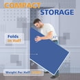 7x4ft Portable Ping Pong Table Top, Foldable Table Tennis Conversion ...