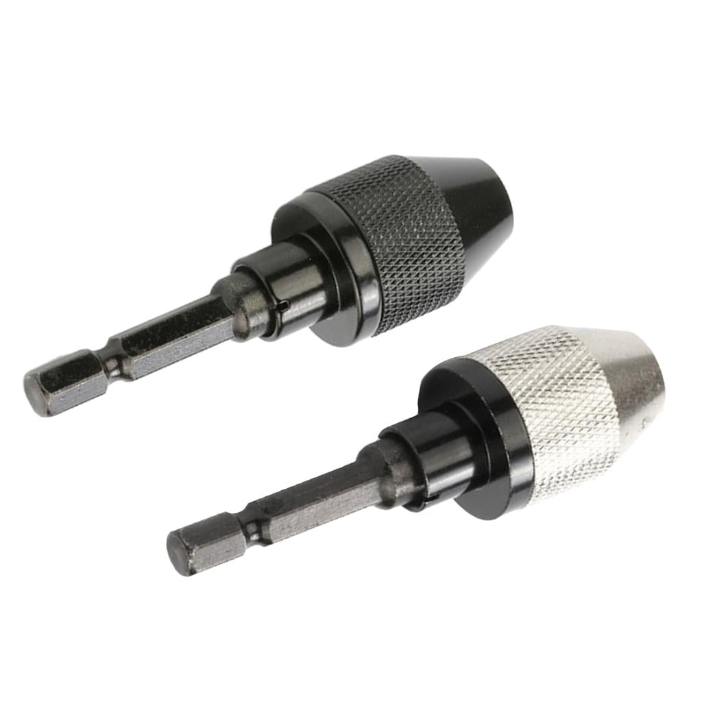 2Pcs 1/4 inch Impact Drive Quick Change Holder Bit Drill Chuck Adapter ...