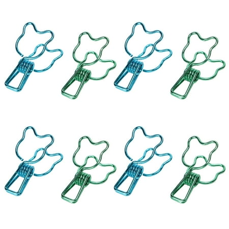 Office Binder Clips, 100pcs Blue Green Paper Clamps For Document ...