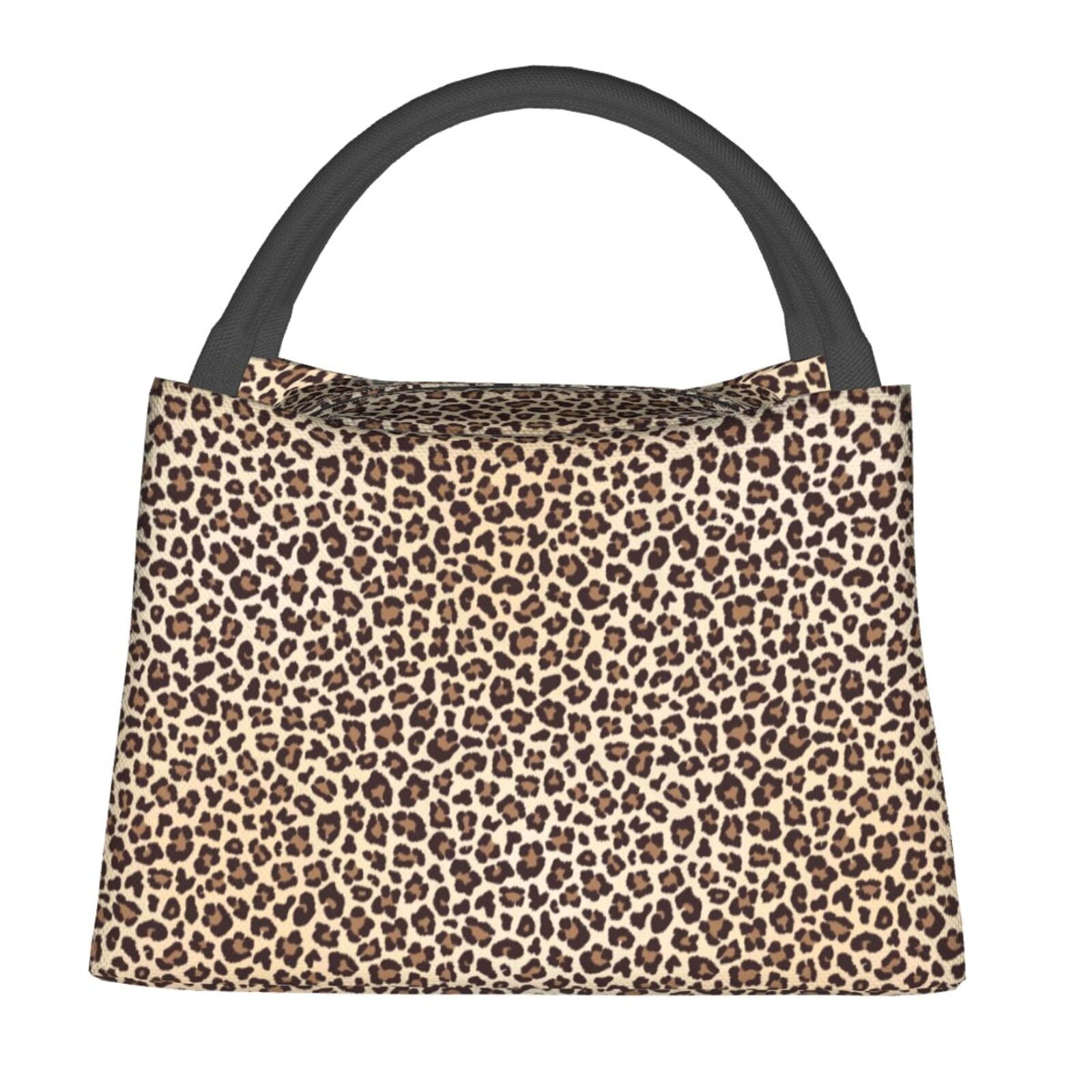 Fotbe Leopard Print-2 Bolsa Térmica Portátil con Estampado, Bolsa de Entrega de Alimentos ...