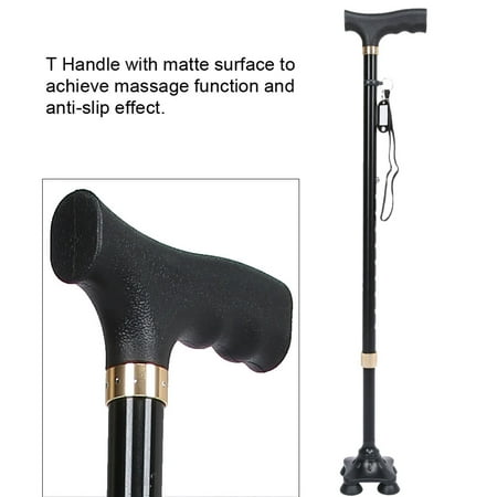 Ymiko Metal Cane Cane, Folding Cane Walking Stick, Cane With T Handle ...