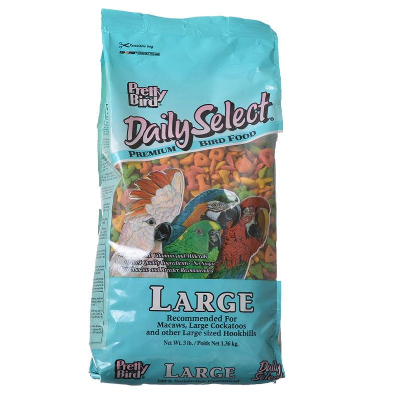 Pretty Bird Daily Select Premium Bird Food Large (3 lbs) - Walmart.com ...
