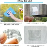 Window Screen Repair Kit,Screen Patch Repair Kit,Bexikou 30 Sheets 3 Size Self-Adhesive ...