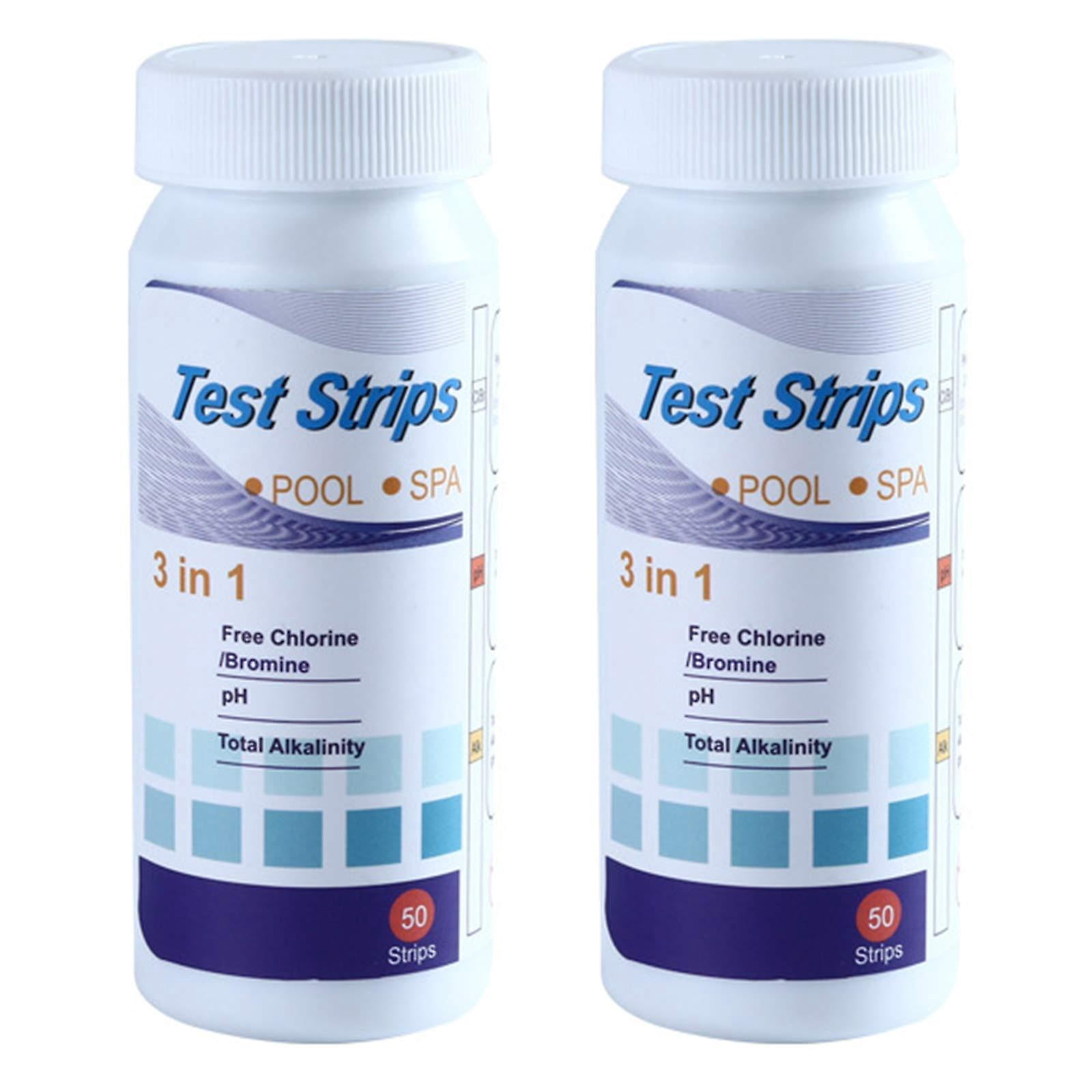 3 In 1 Hot Tub Test Strips,water Test Strips,pool And Spa Dipping Test ...