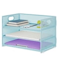 3-Tier Paper Sorter, Mesh Desk Organizer with Handle - Walmart.com