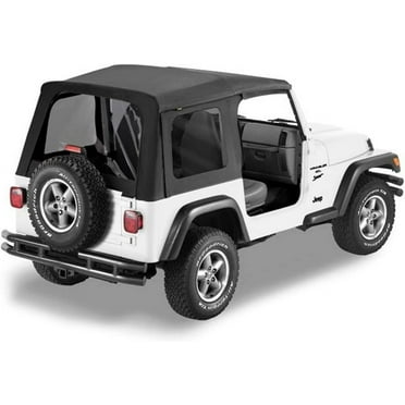 Bestop 53901-17 Halftop Soft Top Fits select: 2015-2018 JEEP WRANGLER ...