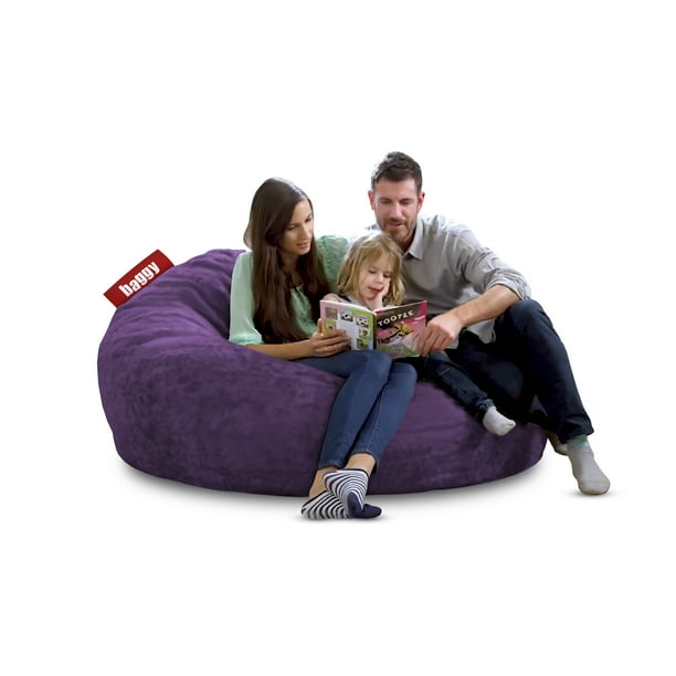 Puff Cama King Size 2 en 1 Baggy Morado 180 x 180 cm Baggy Puff Baggy 2 ...