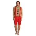 SLEEPHERO Adult Onesie Men Cozy Novelty Gingerbread Man Onesie ...