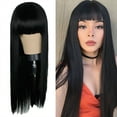 Lizheee Wig Female Air Long Straight Hair Rose Net Silk Fiber Wig ... Lizheee Wig Female Air Long Straight Hair Rose Net Silk Fiber Wig ...