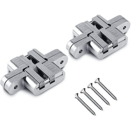 2 Pieces Folding Hinge Concealed Cross Hinges, Concealed Closing Hinge ...