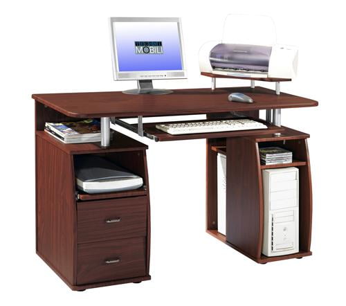 MULTIFUNCTION DESK-Color:Mahogeny - Walmart.com