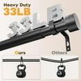 EDASCV-Curtain Rods, 18 to 109 Inch Adjustable Curtain Rods for Windows ...