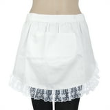 Aspire Lace Half Apron with Pocket for Women, Christmas Cotton Cooking ...