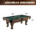 7.25 ft Winstead Pool Table - Full Size Billiard Table with Complete ...