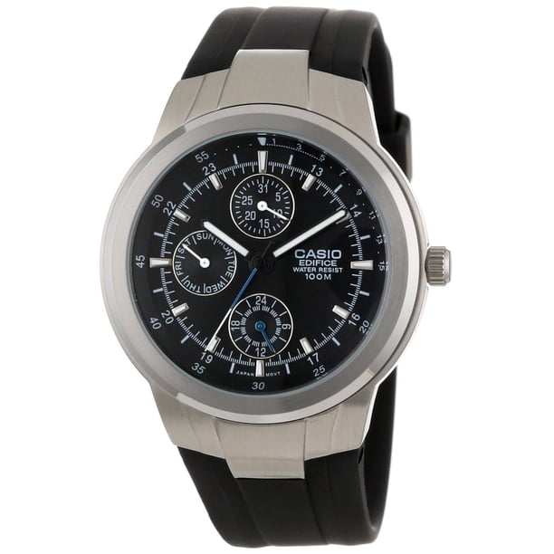 Men's Multi-Function Analog Watch, Black Strap - Walmart.com