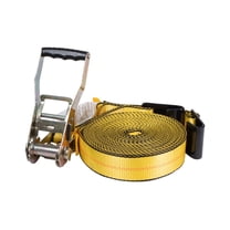 Ratchet Tie Down Straps with Flat Hook, Yellow, 2” x 30’, 3,333lbs Safe ...