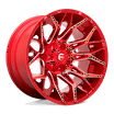 Fuel D754 Reaction 22X12 8X180 -44Et 124.3Cb Candy Red Milled Wheel ...